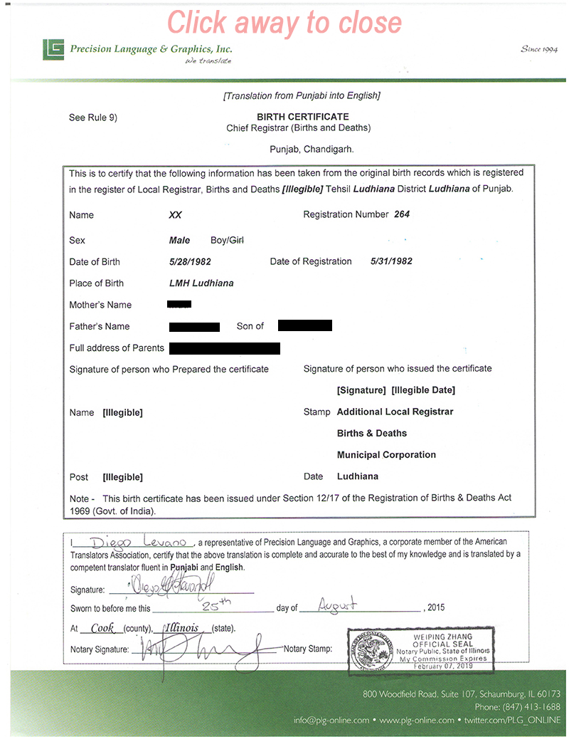 Translate Birth Certificate From Romanian To English Stanll